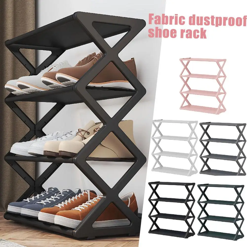 Household-Simple-X-shaped-Shoe-Rack-Multifunctional-Pipe-Assembly-Shoe ...