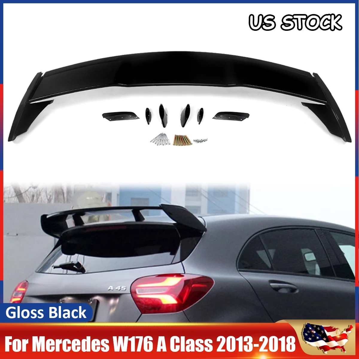Roof Spoiler Compatible with Mercedes Benz W176 A-Class A250 A45 A200 ...