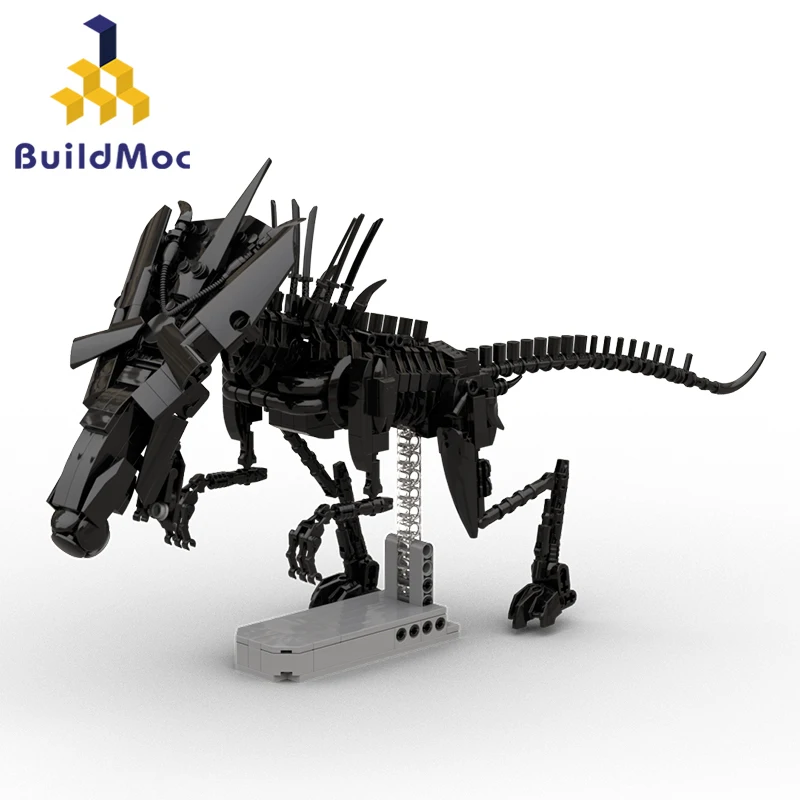 BuildMoc-Mecha-Queen-Monster-Science-Movie-Empress-Facehuggers-Building ...