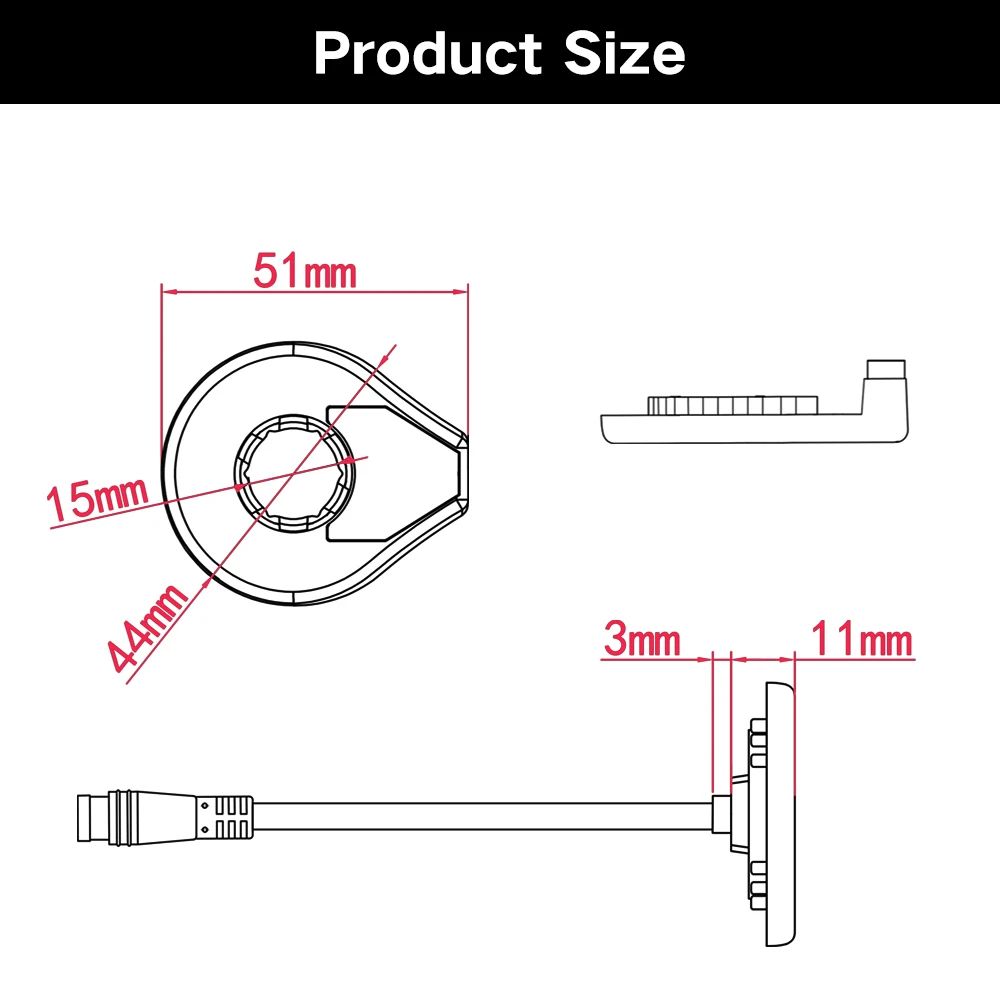 Professional and durable Yolin electric bicycle parts waterproof PAS ...