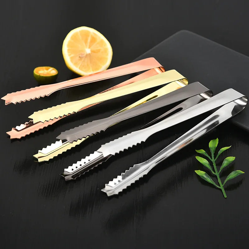 Premium 18/8 Stainless Steel Ice Tong with Teeth, 165mm/50g, Premium ...