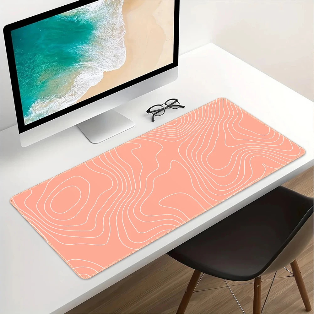 Orange-Computer-Desktop-Mouse-Pad-Non-slip-Large-Office-Work ...