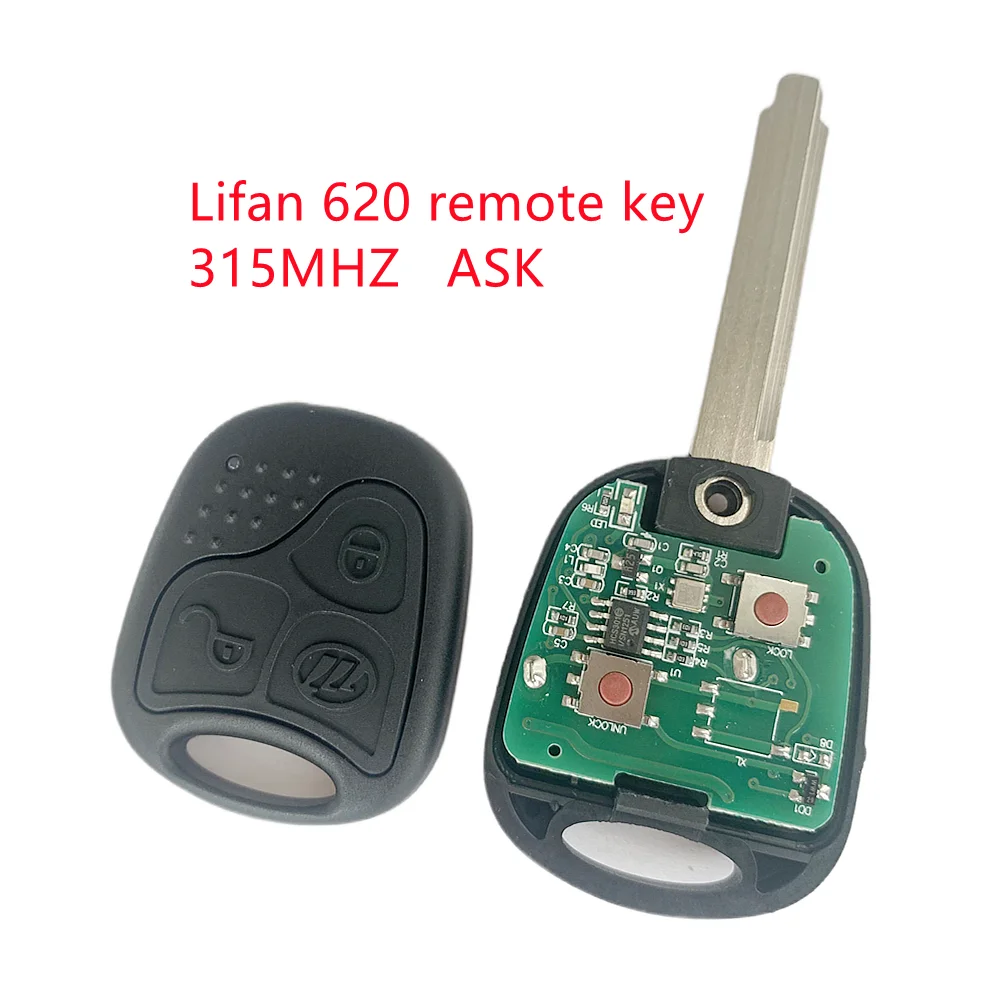 08-15 year 2 Buttons Car Remote Control Key for Lifan 620 with Uncut ...
