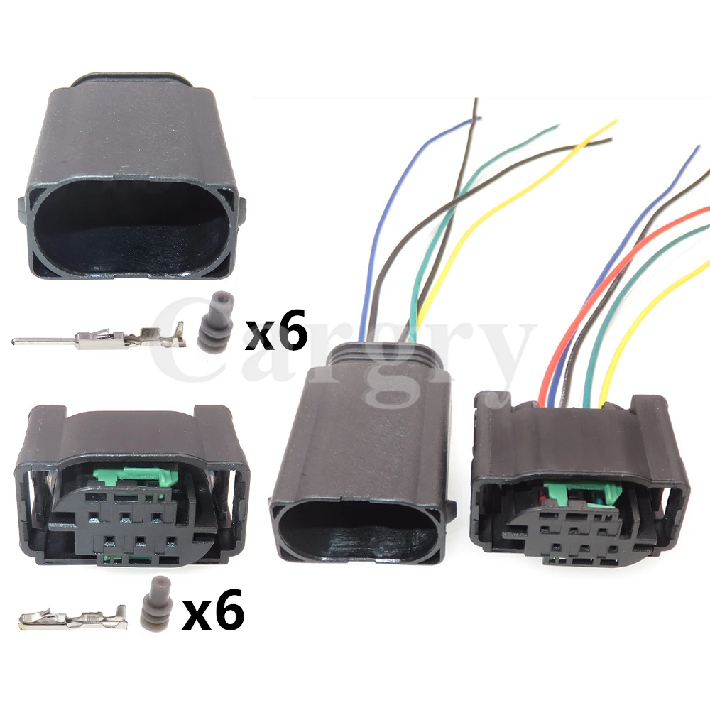 1-Set-6P-Car-Socket-1-967616-1-7M0973119-AC-Assembly-Automotive-Small ...