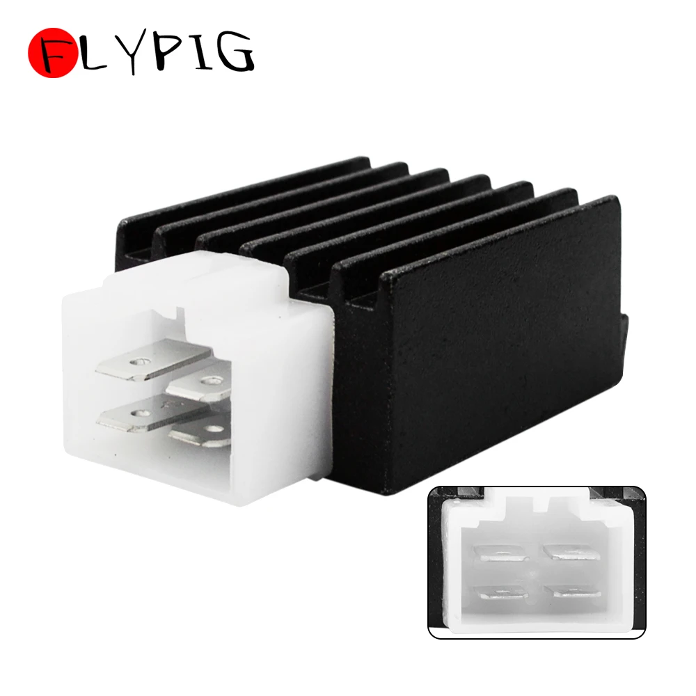 12V 4pin Motorcycle Voltage Regulator Rectifier for 50cc 70cc 90cc ...