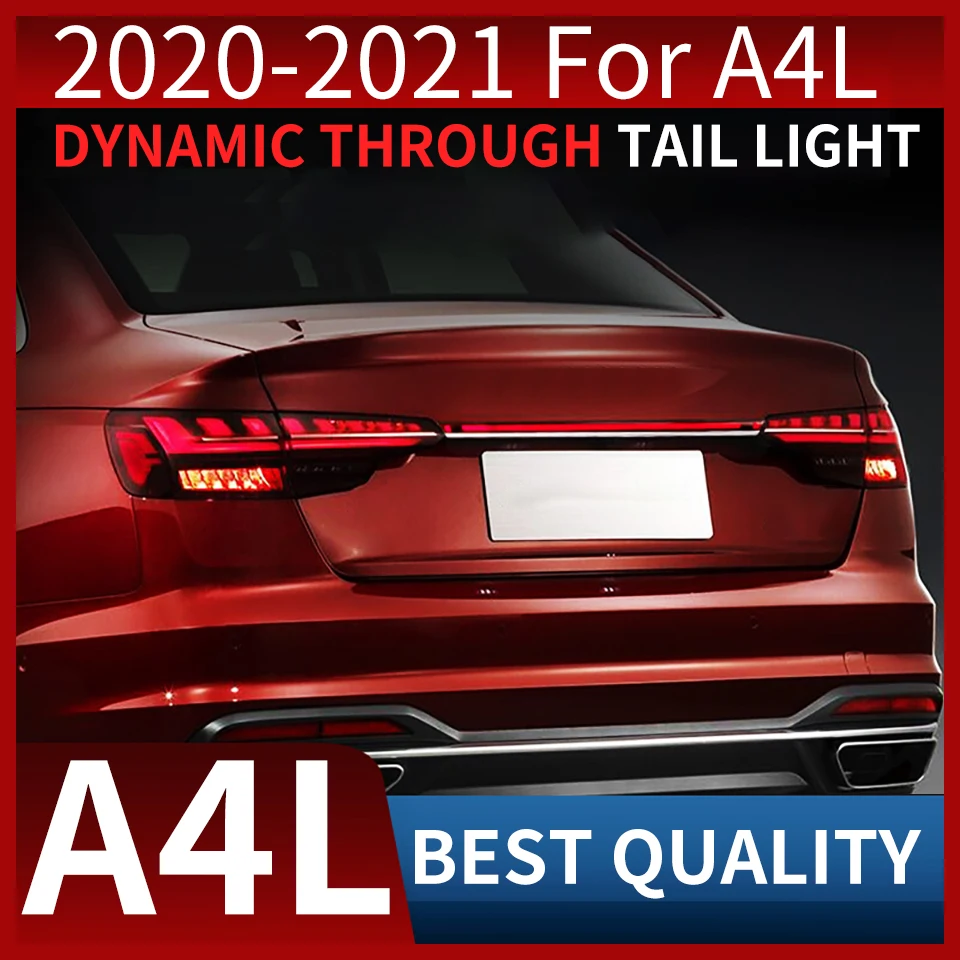 FT lámpara trasera para Audi A4 B9, luz de freno antiniebla trasera, accesorios para automóviles ...