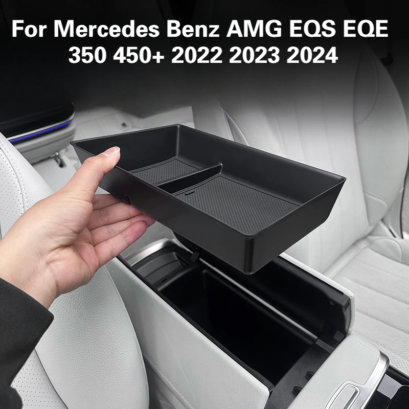 Car Organizer Box for Mercedes Benz AMG EQS EQE 350 450+ 2022 2023 2024 ...