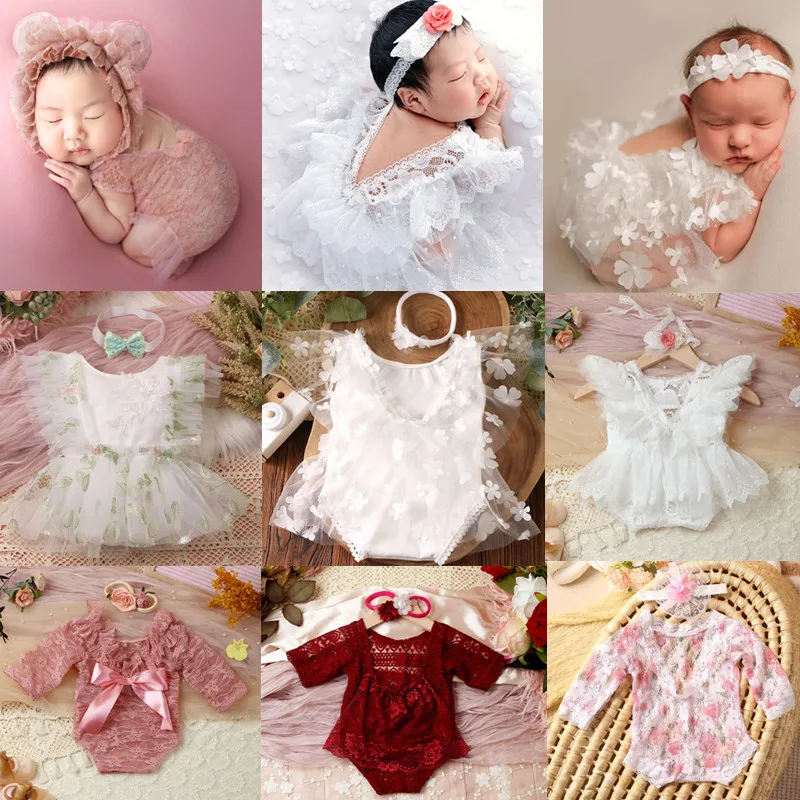 Newborn-Photography-Props-Outfit-Cute-Lace-Princess-Baby-Girls-Dress ...