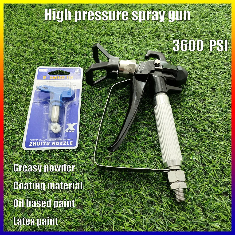 3600PSI-High-Pressure-Airless-Spray-Gun-With-517-Nozzle-Guard-Suitable ...