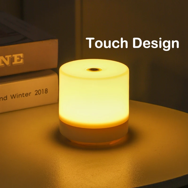 Touch-Rechargeable-LED-Bedside-Lamp-3-Colors-USB-Stepless-Dimming-Night ...