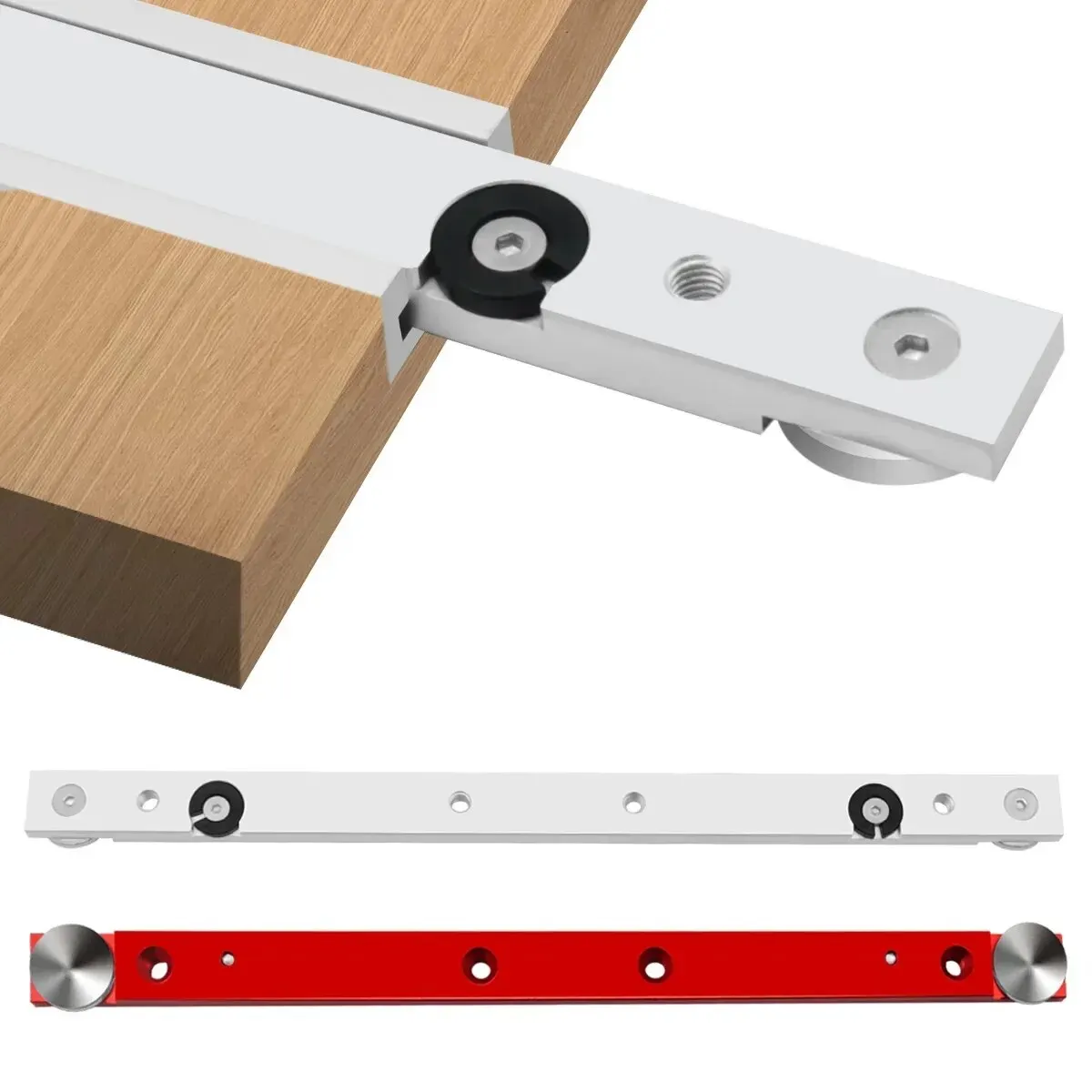 Woodworking-T-track-Slider-Aluminum-Alloy-Limitable-Miter-Bar-Rail ...