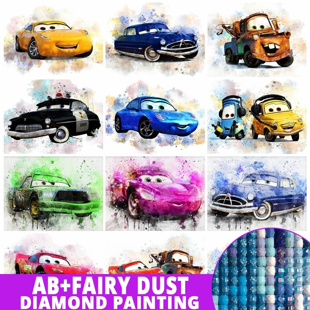 AB-Fairy-Dust-Disney-Cars-pintura-de-diamantes-de-dibujos-animados ...