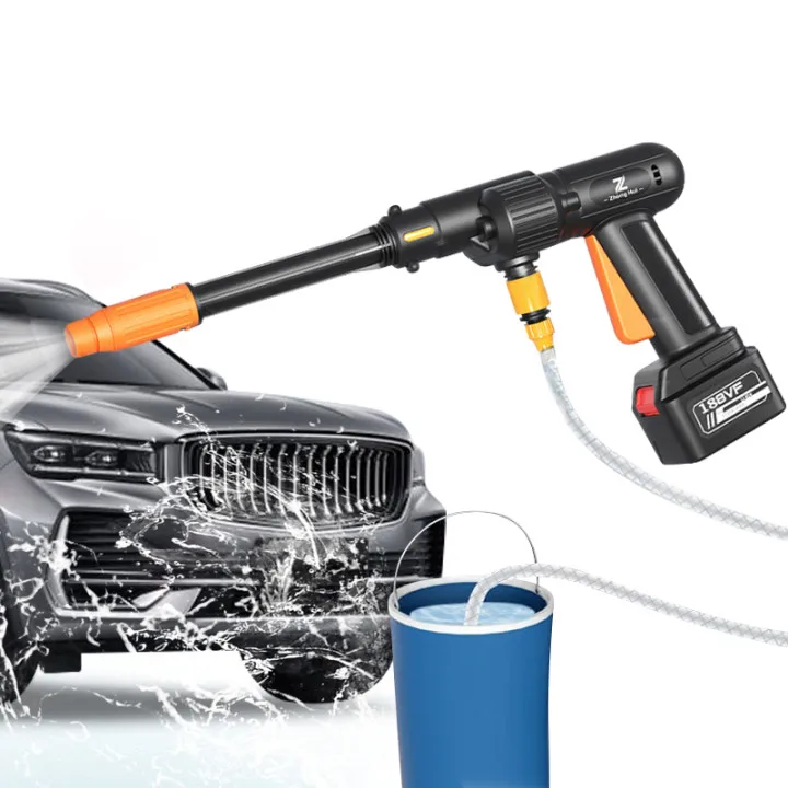 Wireless High Pressure Car Wash Washer Gun Portable High Pressure Washer Foam Generator Water ...