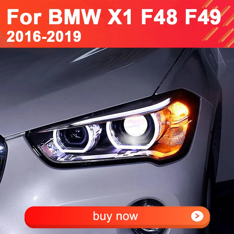 1-Pair-LED-Head-Light-Assemly-for-BMW-X1-F48-F49-2016-2019-Plug-and ...