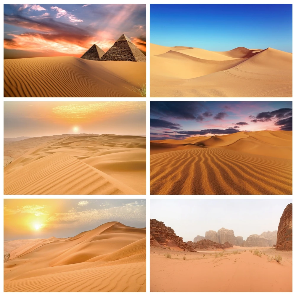 Vinyl-Backdrops-Natural-Desert-Sand-Dunes-Sunset-Beautiful-View ...