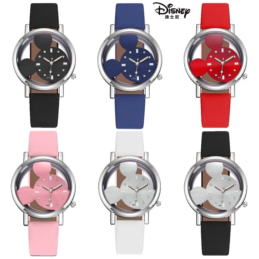 Disney-Mickey-Mouse-Watches-with-double-sided-hollow-Children-s-Watch ...