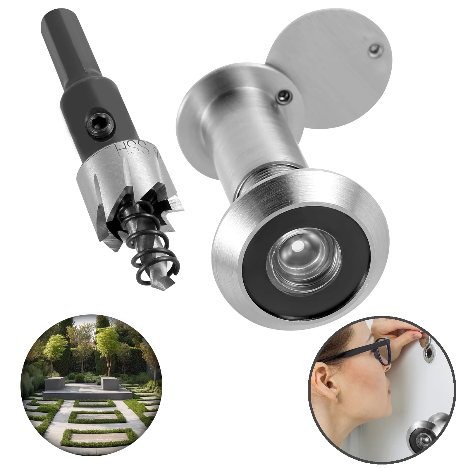 Door-Peephole-Viewer-Installation-Set-200-Degree-Wide-Angle-Safety ...