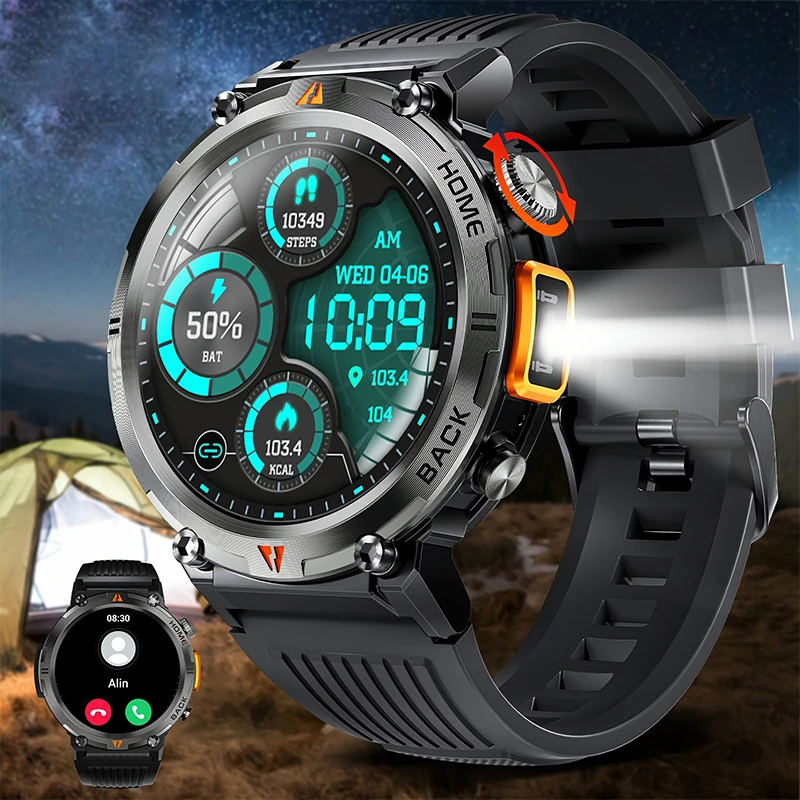 LIGE-Smart-Watch-Men-With-Flashlight-Sport-Fitness-Bracelet-Blood ...