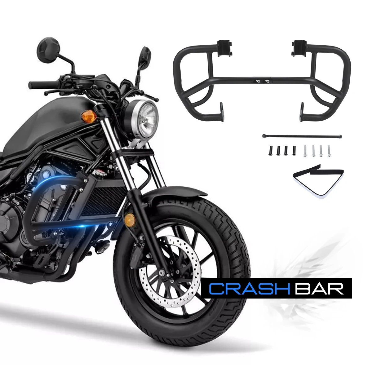 Motorcycle-Highway-Bumper-Engine-Guard-Crash-Bars-Stunt-Cage-Protector ...