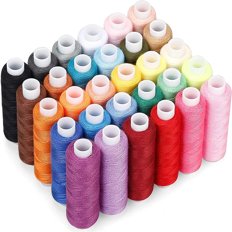 Sewing-Thread-100-Polyester-Yarn-Sewing-Thread-Roll-Machine-Hand ...