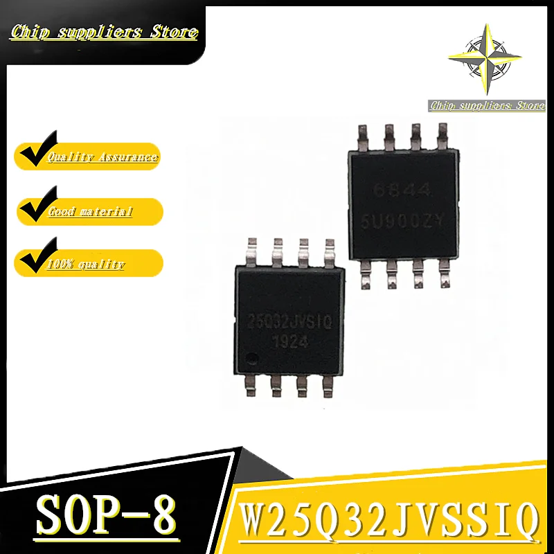 20PCS-100PCS-W25Q32JVSSIQ-SOP-8-25Q32JVSSIQ-SOP8-25Q32JVSS-bellek-yongas-yeni-orijinal-100 ...