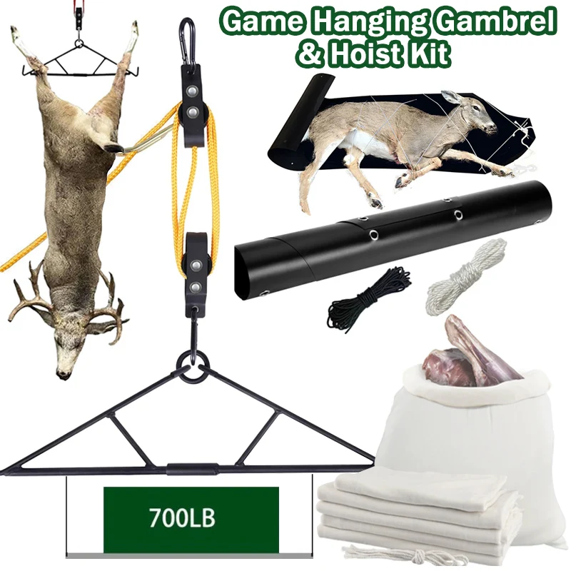 Deer Hunting Gear Deer Hanger Hoist for Skinning Elk Hunting Game Bags ...