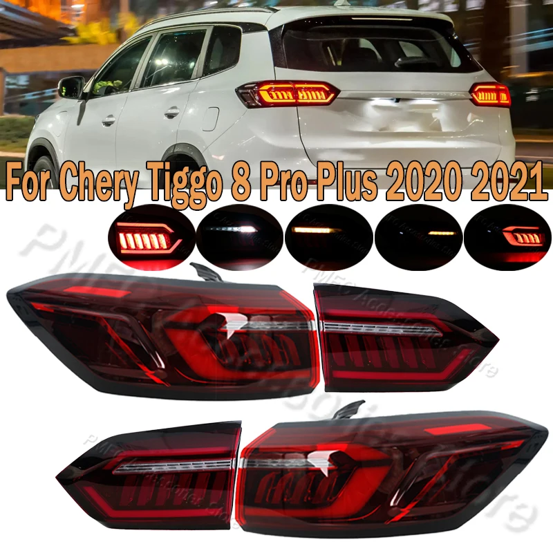 Tail Light Assembly For Chery Tiggo 8 Pro Plus 2020 2021 Car LED Tail ...