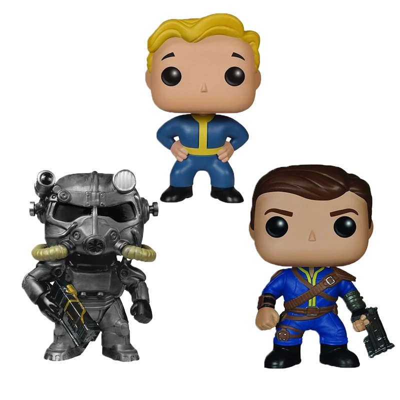 Funko pop fallout 4 lone wanderer #47 vault boy #53 power armor #49 ...