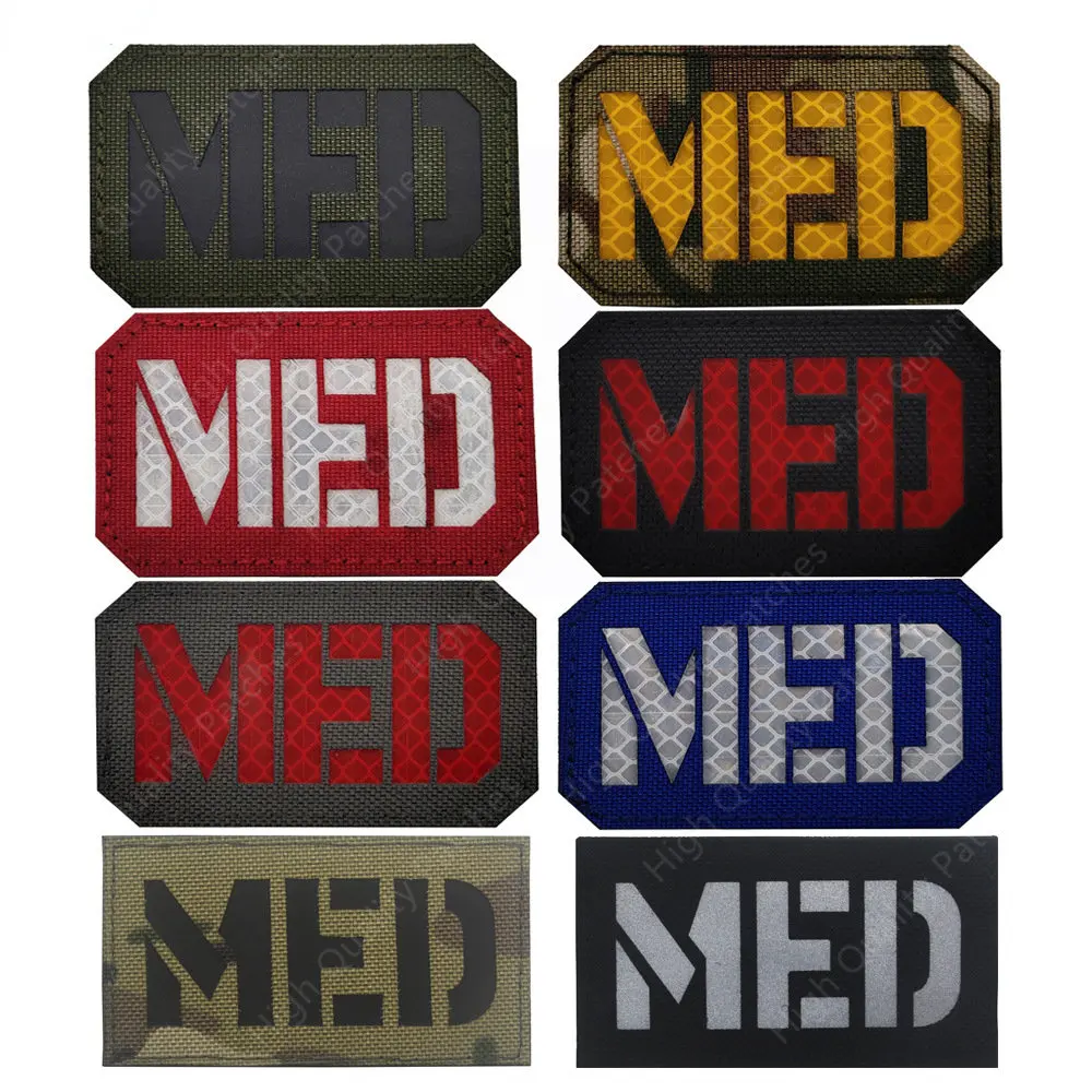 MEDIC-Embroidered-Patch-IR-Reflective-Glow-in-Dark-Tactical-Military ...