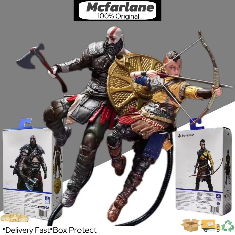 SPIN-MASTER-Ares-Kratos-Atreus-6-inch-Action-Digital-Collection-Model ...