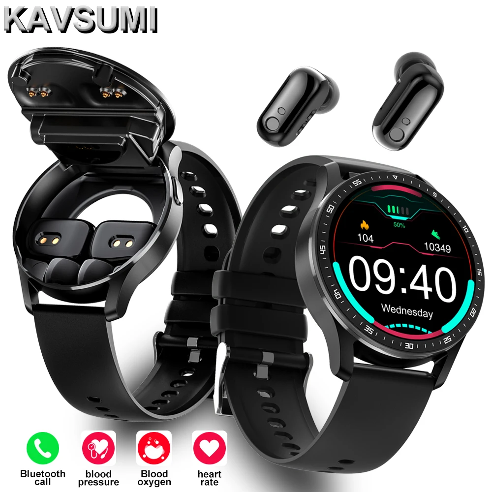 2023 Novo X7 Headset Smart Watch TWS Dois Em Um Sem Fio Bluetooth Dual ...