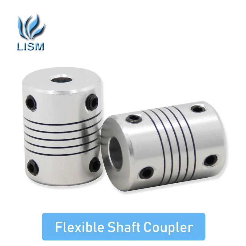 3-4-5-6-8-10mm-Flexible-Shaft-Coupler-D19-L25-Top-Bore-Aluminium-CNC ...