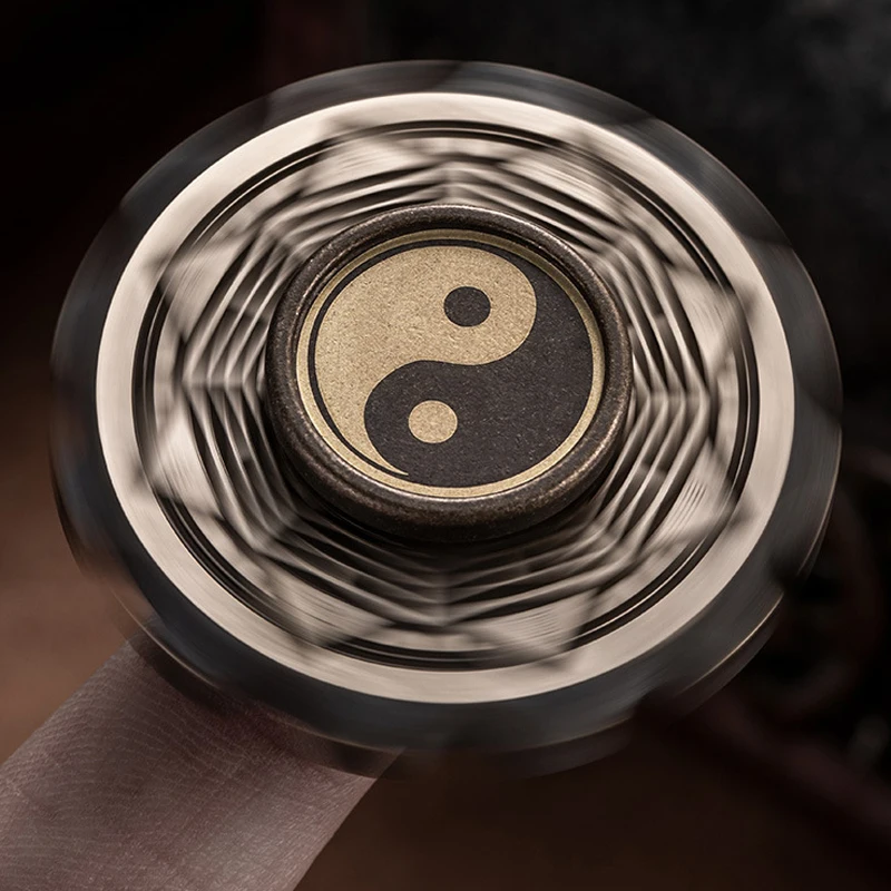 Copper-EDC-Fidget-Spinner-Taiji-Eight-Diagrams-Fingertip-Gyro-Stress ...
