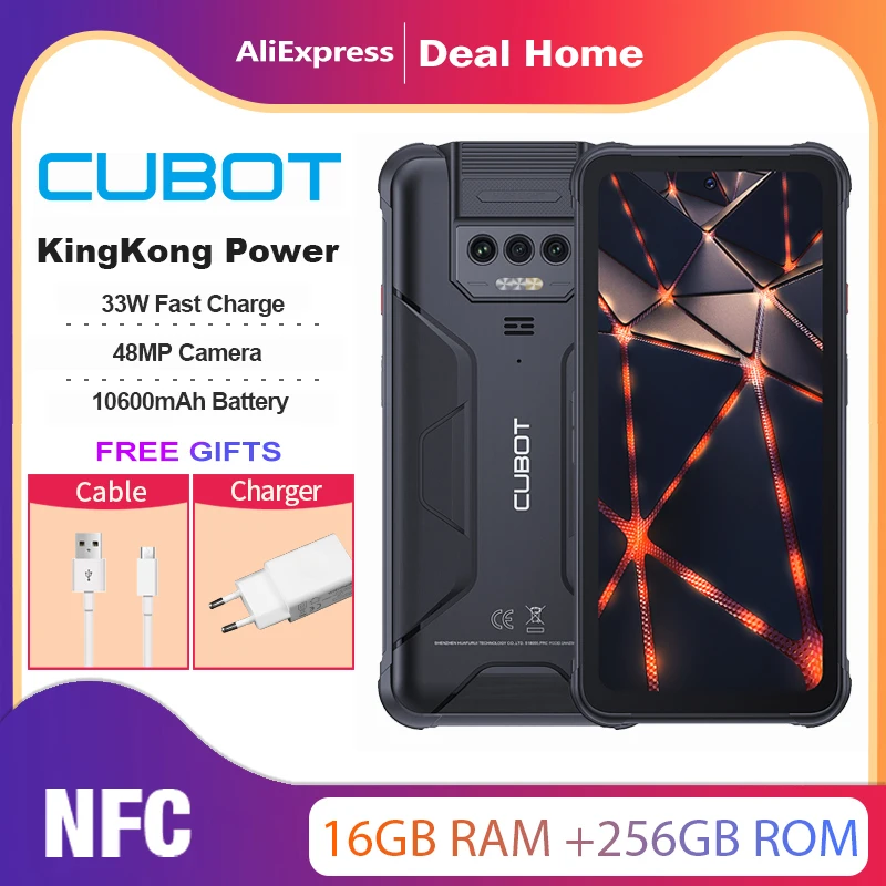 Cubot-KingKong-Power-8GB-256GB-Waterproof-NFC-Rugged-Smartphone-Android ...