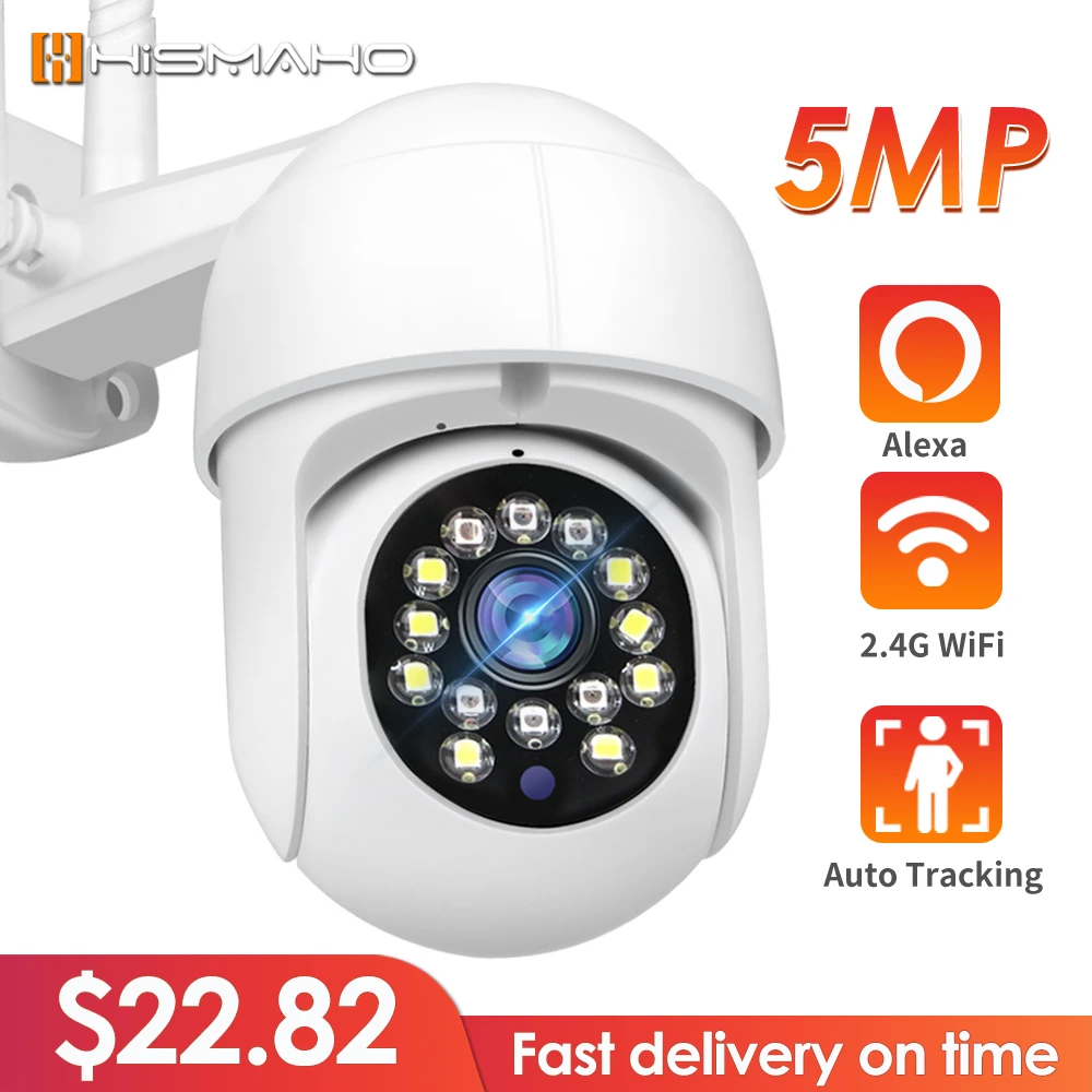 5mp Ip Camera Wifi 1080p Smart Cctv Outdoor Camera Security Video ...