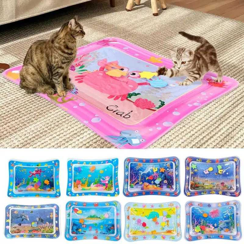 Cat-Water-Sensor-Play-Mat-Thickened-Inflatable-Water-Mat-For-Cat-And ...