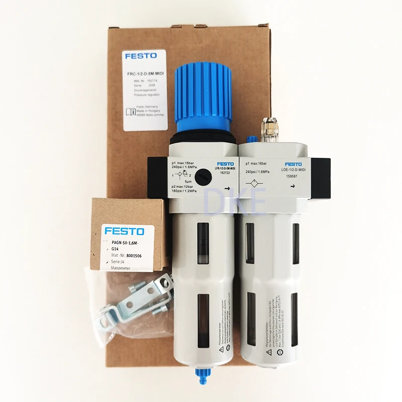 FESTO-FRC-1-4-D-5M-MIDI-Original-Bigeminy-Filter-Regulator-0-5-12bar ...