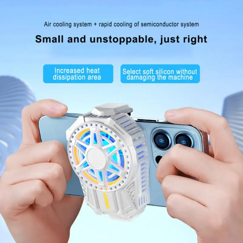 Portable Phone Cooling Fan Radiator Cell Phone Cool Heat Sink For 4.5 6 ...