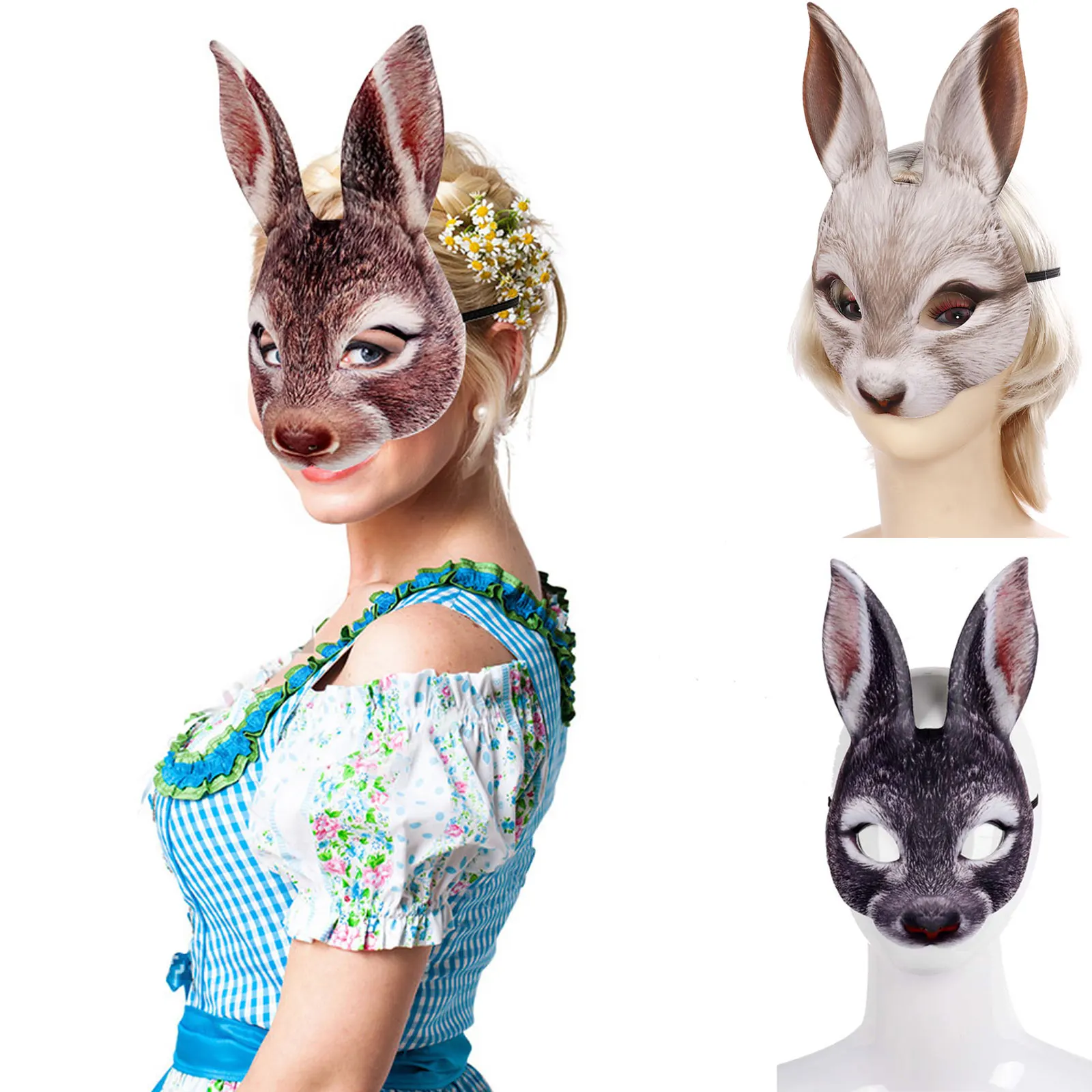 Adult Plastic Animal Masks