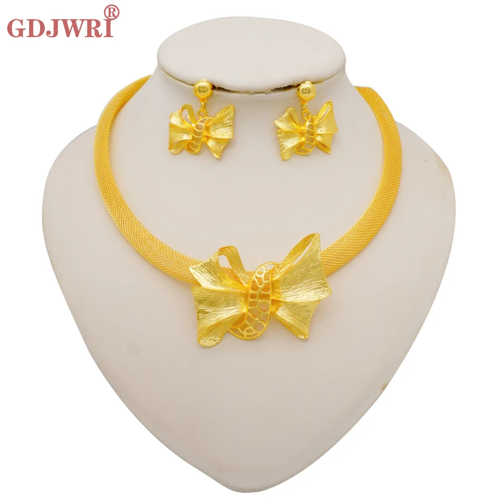 Fashion-African-Gold-Color-Jewelry-Set-For-Women-Dubai-Bride-Wedding ...