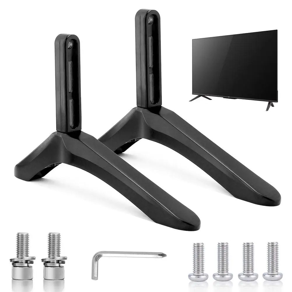 Universal-1Pair-Metal-TV-Legs-With-Mounting-Tools-TV-Base-Pedestal-Feet ...