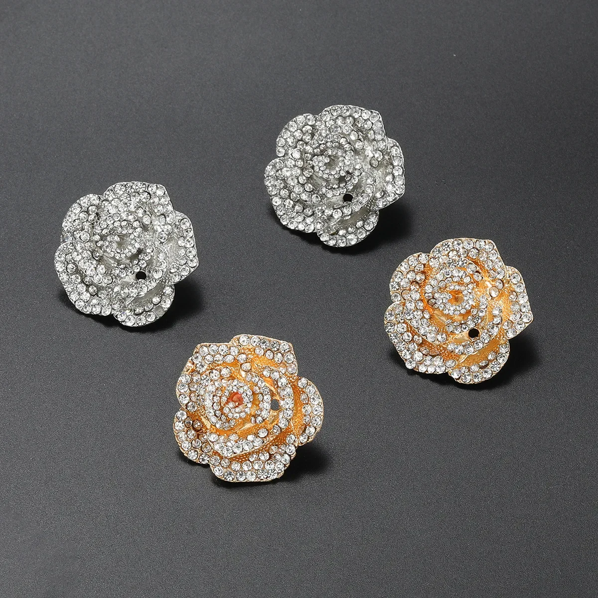 Exaggerated-European-Style-Water-Flower-Hoops-Earrings-For-Women ...