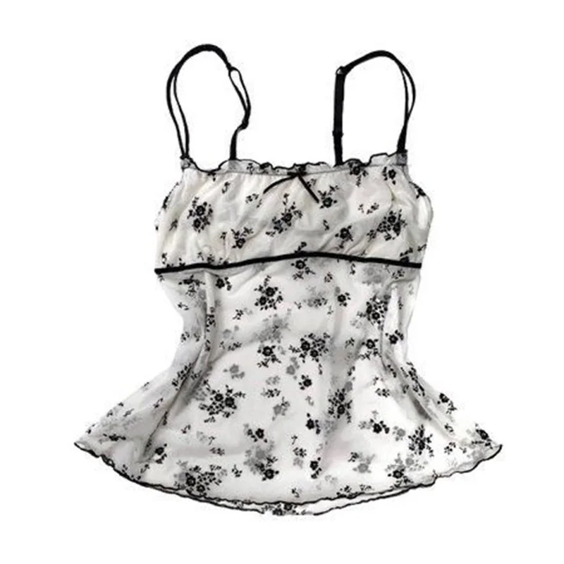 fairy-sweet-girl-translucent-halter-tops-aesthetic-sexy-bow-tank-top ...