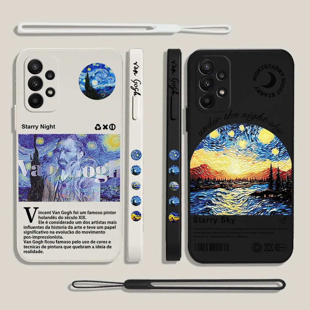 Van-Gogh-Starry-Night-Case-For-Samsung-A54-A34-A73-A53-A33-A23-A14-A13 ...