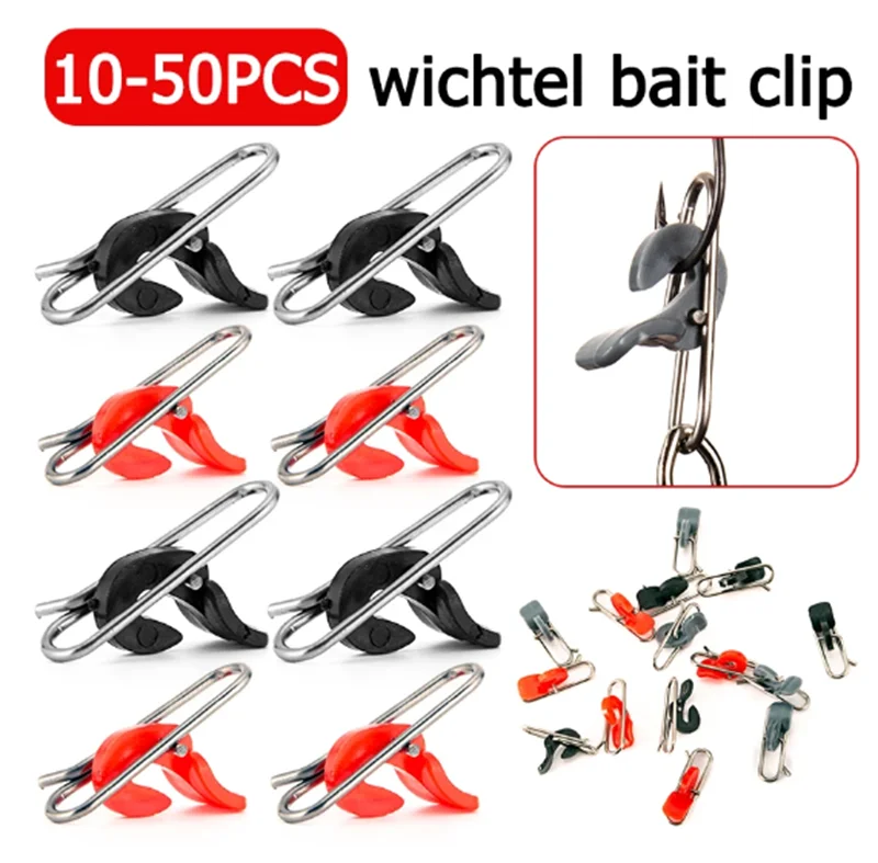 10-50pcs-Stainless-Steel-Impact-Bait-Clip-IMPS-Impact-Bait-Fishing-Lure ...