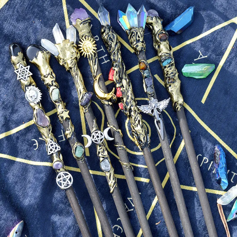 Crystal-Scepter-Amethyst-Fairy-Stick-Magic-Wand-Ritual-Props-Altar ...