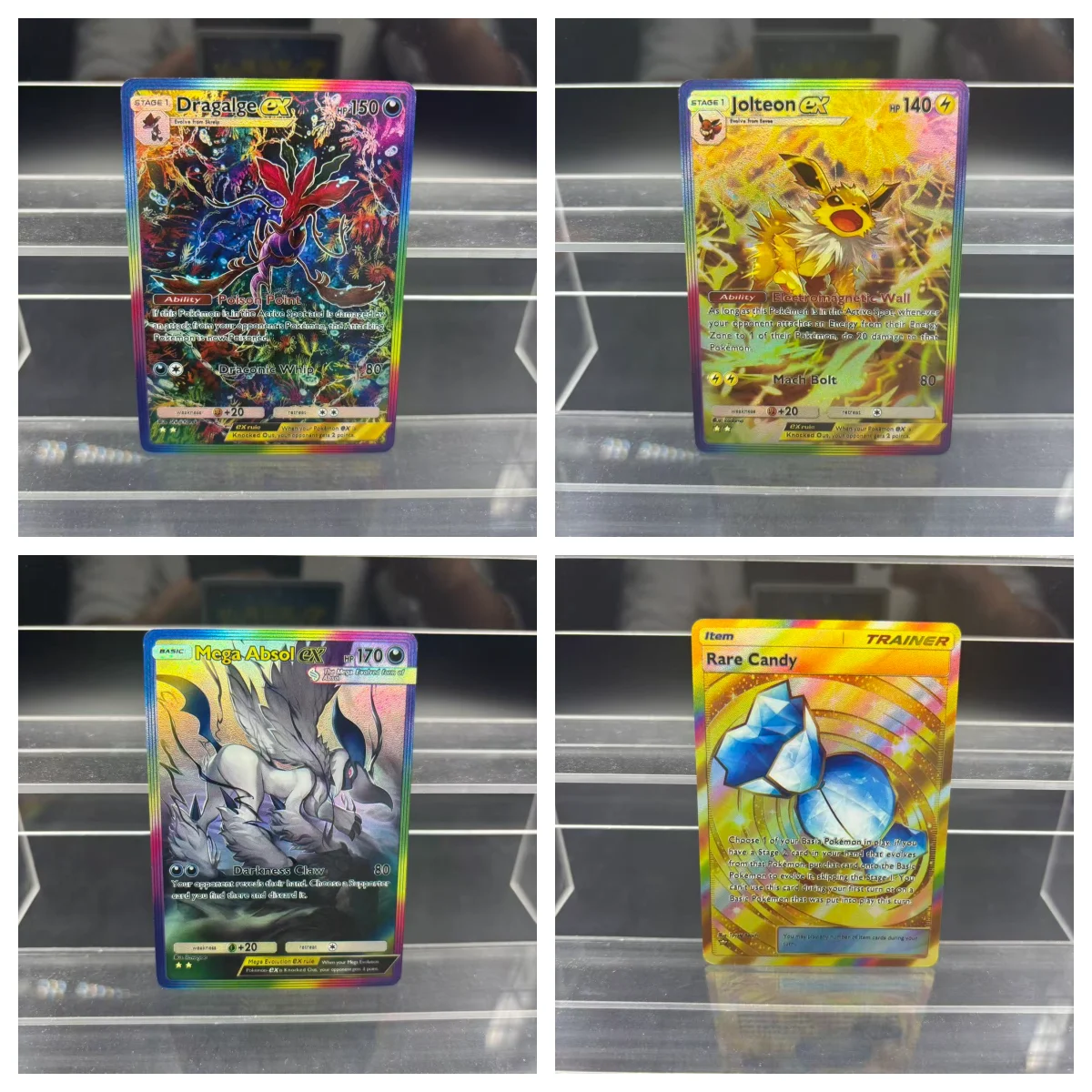 TCG POCKET DIY Collection Cards Mega Absol Jolteon Rapidash ex Self ...