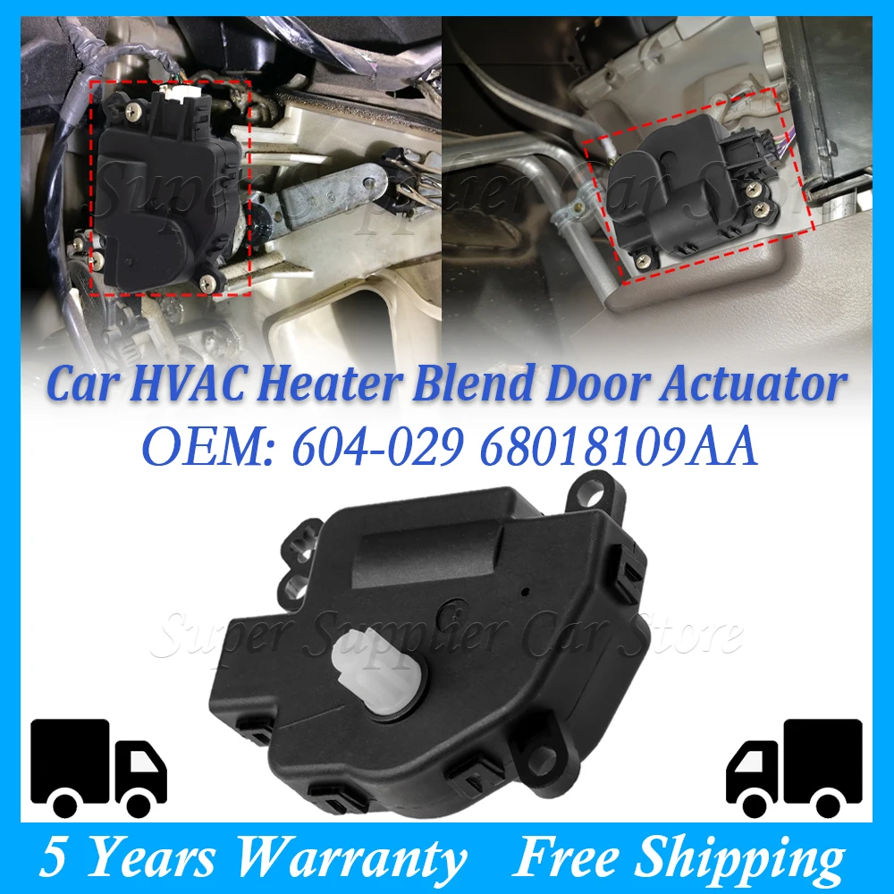 604-029 68018109AA New HVAC Heater Air Blend Door Actuator For Chrysler ...