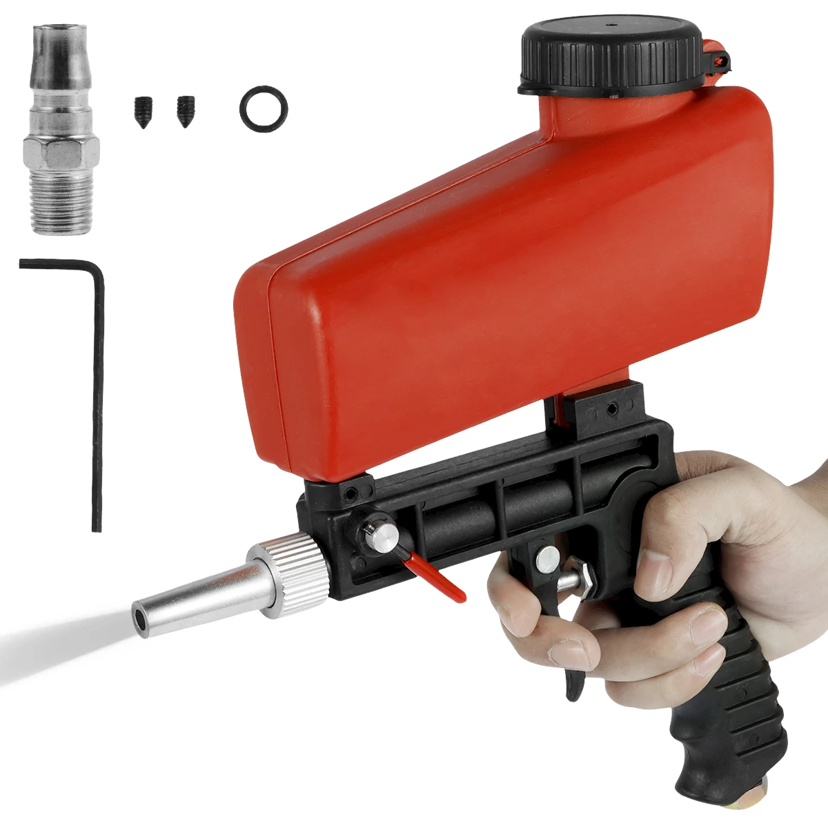 Adjustable Sandblasting Gun 90psi Portable Sand Blaster Sand Blasting ...