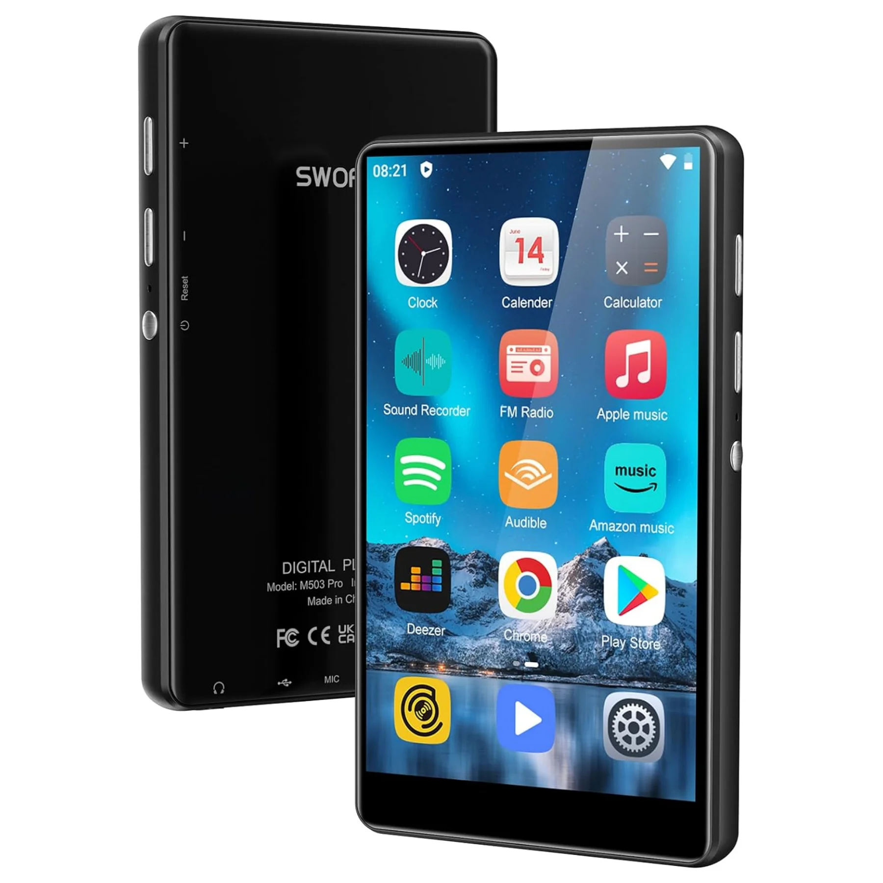80GB-MP3-player-for-Android-with-Bluetooth-and-WiFi-4-0-inch-full-touch ...